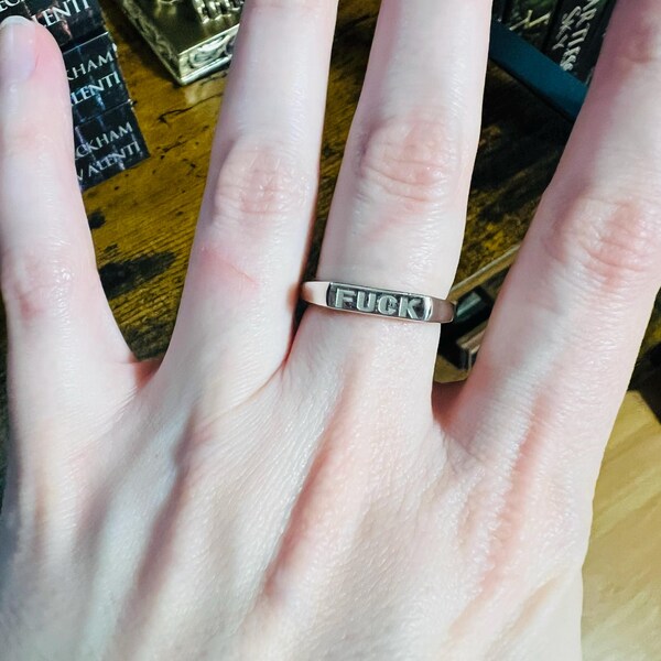 Mickey Mouse Ring Sterling Silver Ring Signet Ring Mickey Ring Engraved ...