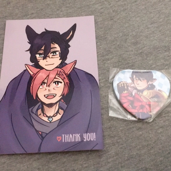 FFXIV Heart Buttons - Etsy