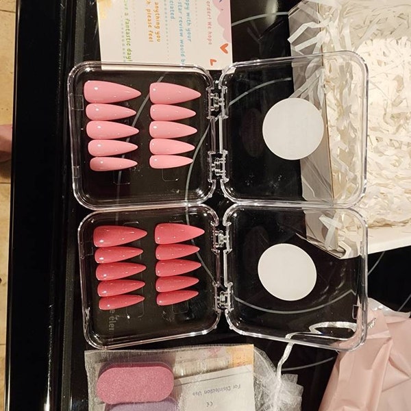100 Solid Opaque Colors Nails | Basic Nails| 194 Custom Hand-painted ...