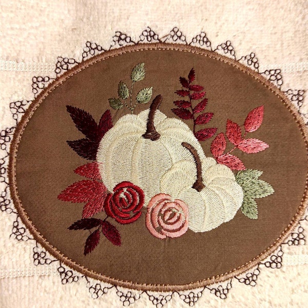 Fall Pumpkin Embroidery Design, Autumn Machine Embroidery File, Instant ...