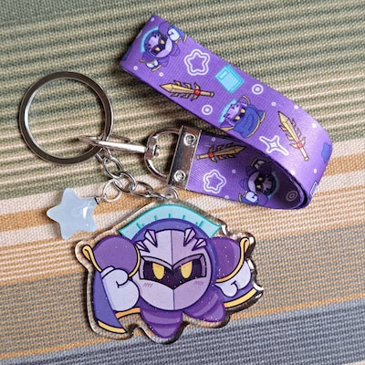 Matching Kirby and Friends Keychain Lanyards// Acrylic 2.5in. Keychain ...