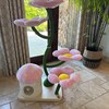 EDEN Wood Floral Cat Tree Tower Wooden Cat Tower Modern Cat - Etsy