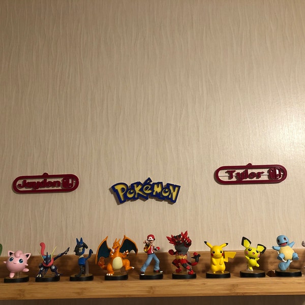 Pokemon Video Game Logo Sign (man Cave, Game Room, Shelf, Wall, Decor ...