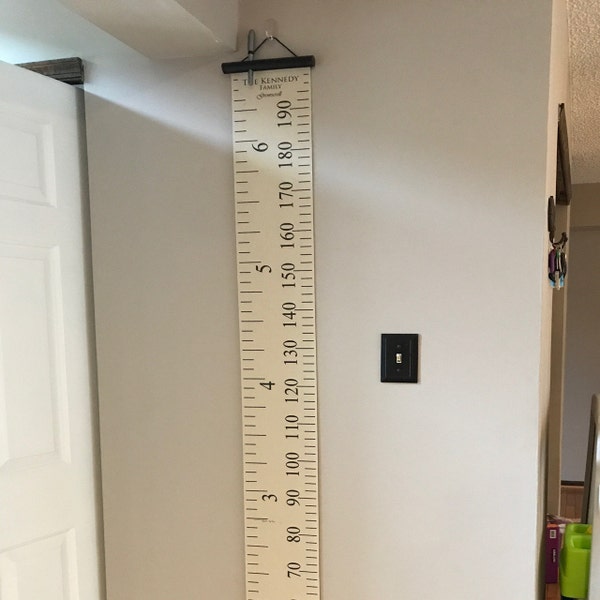 Growscroll ® Modern Growth Chart / Height Chart (unique Australian ...