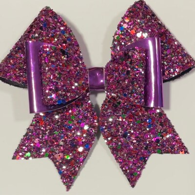 Double Loop Faux Leather Bow Template SVG, DXF, and Printable PDF - Etsy