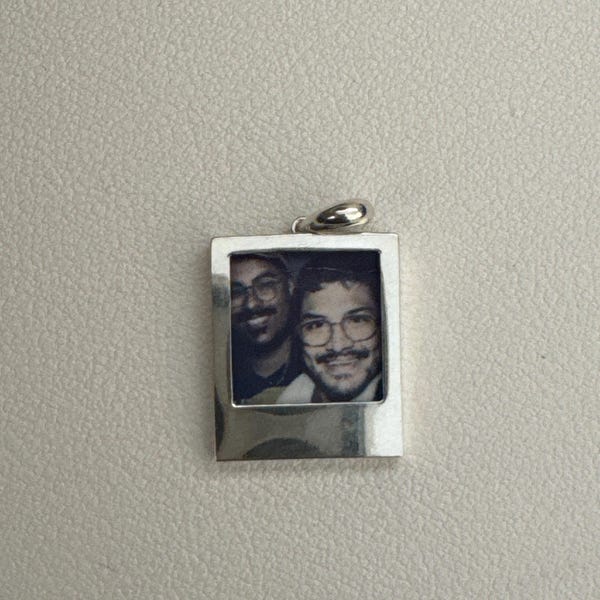 Polaroid Photo Charm in Gold, Silver, Rose Gold | Dainty Minimalist ...