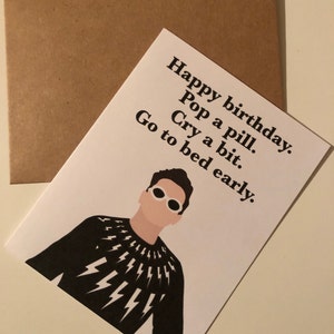 David Rose Pop a Pill Birthday Card, Funny Birthday Card - Etsy