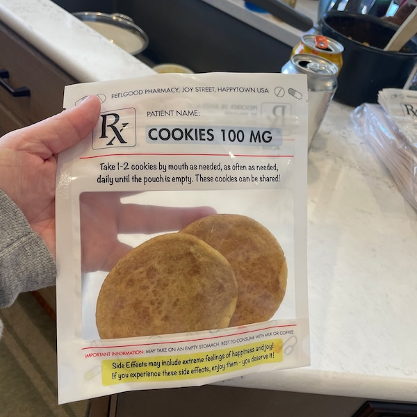 Rx Novelty Stand-up Pouch Empty Food-safe Pouch Nurse Appreciation Gift ...