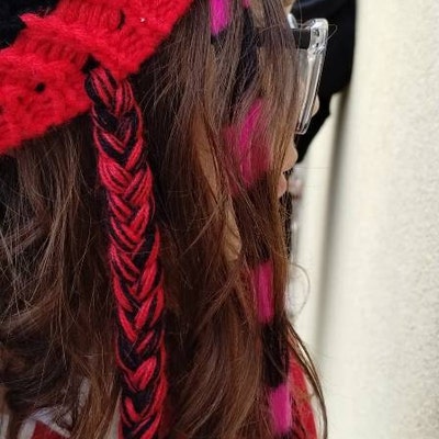 Custom Scene Kid Raccoon Tail Hair Extension - Etsy