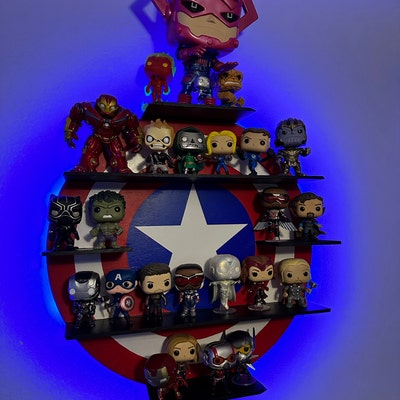 Captain America Display Marvel Display Funko Pop Shelf Captain America ...