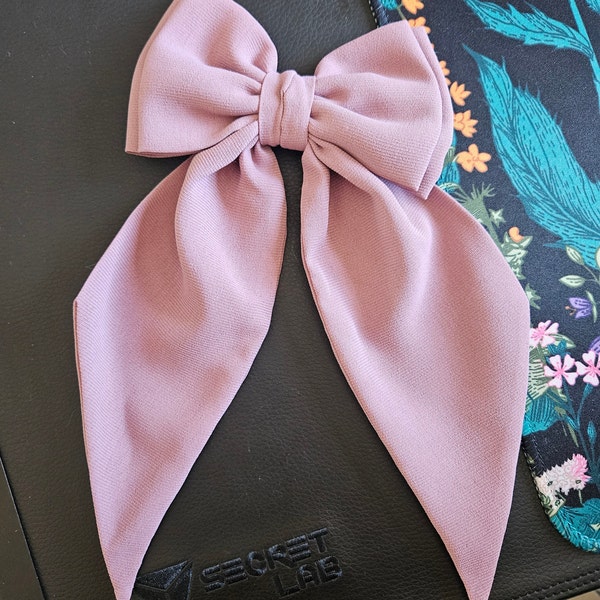 Wine Red Satin Double Bow for Hair Accessory for Women Dark Red Bow ...