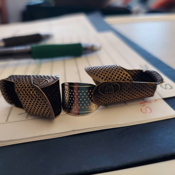 Knuckle Thimble | Clover Adjustable Ring Knuckle Thimble for Sashiko ...