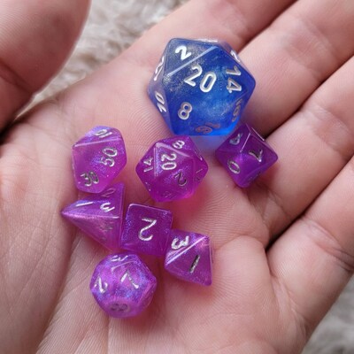 2d6-sided with Pips Dice Random Number Spinner Ring Black RPG Tabletop ...