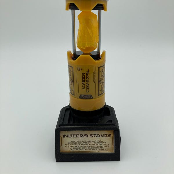 Vertical Lightsaber Stand With Crystal Display – Rotating Base Holds ...