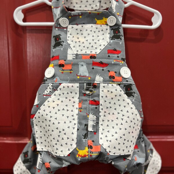 Dog Bib Overalls Sewing Pattern 1501 Dog Jeans Dog Pants Pet Clothes ...
