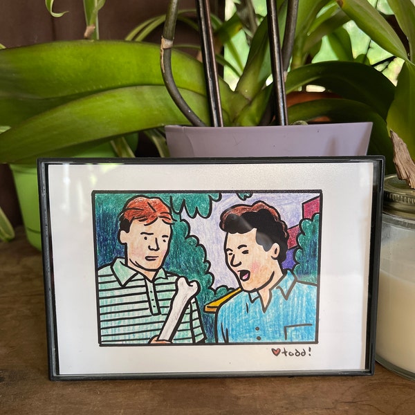 The 'burbs Print: Tom Hanks, Crayon Art (4x6 Inch) - Etsy