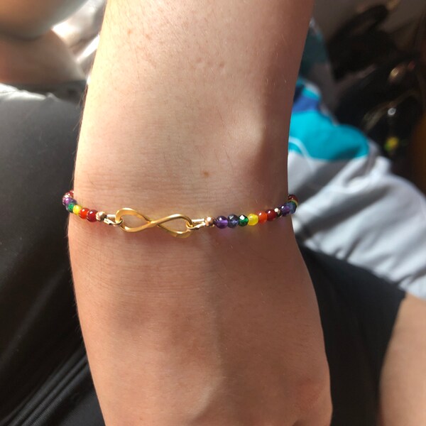 GOLD Autism Pride Bracelet Neurodiversity Jewelry Jewelry Rainbow ...