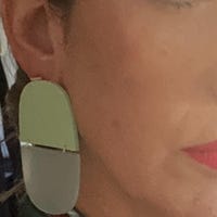 Transparent Emerald the Cinch Modern Acrylic Earrings, Statement ...
