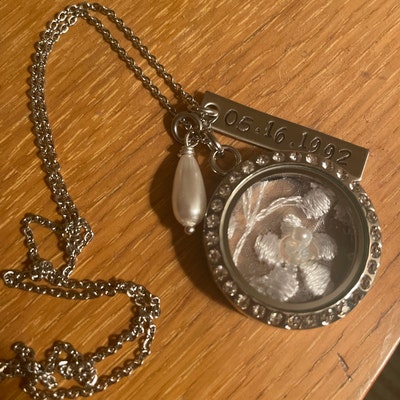 Wedding Lockets, Custom Memory Lockets With Your Wedding Dress ...