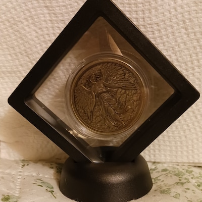 Divine Serenity Brass Coin With Angelic Figure double-sided - Etsy