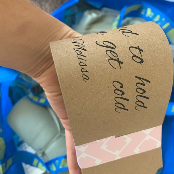 Kraft Paper Wide Belly Bands (100) - 12” Product Wrap Custom Printed ...