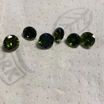 Black Rutile Round Shape Faceted Cut Gemstone, Rutilated Quartz Loose ...