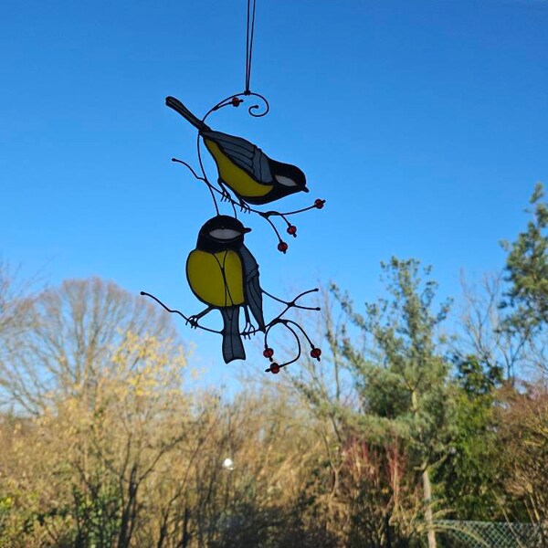 Angler Fish Devil Fish Suncatcher Stained Glass Decor Blue Home House ...