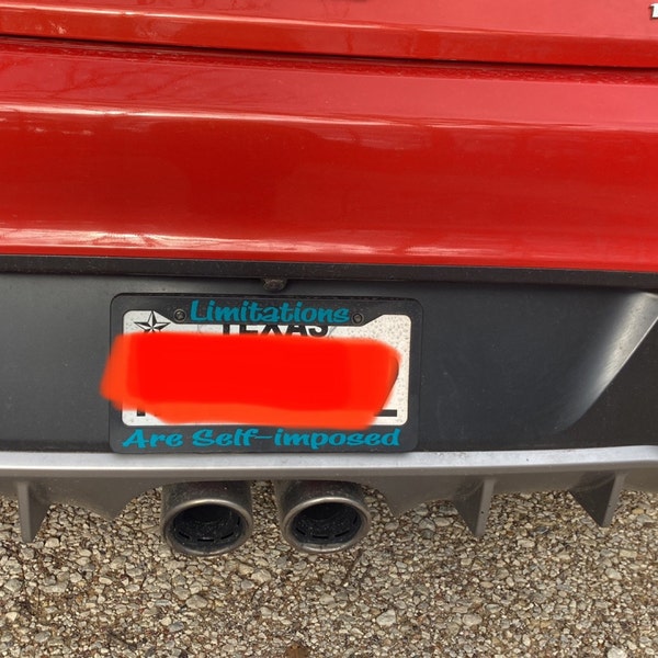 Design Your Own Personalized Black License Plate Vanity Frame ...