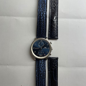 Shark Skin Watch Strap, Shark Skin Watch Strap, Blue Watch Strap, Blue ...