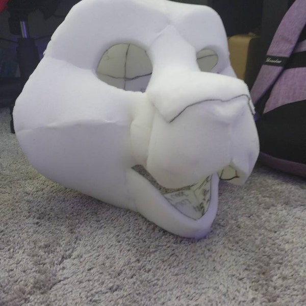 Hollow Big Cat Feline Fursuit Head Base Pattern - Etsy