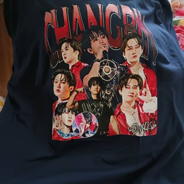 Changbin Straykids Kpop Inspired Graphic Shirt, Changbin Retro T Shirt ...