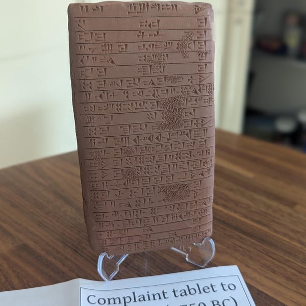 Old Babylonian Replica Cuneiform Tablet of King Hammurabi - Etsy