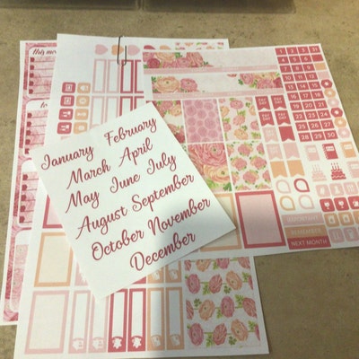 JULY Happy Planner Monthly Kit Printable July Monthly - Etsy
