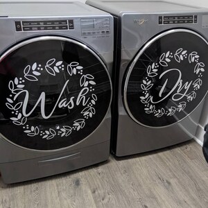 Laundry Room Decor wash dry Vinyl - Etsy