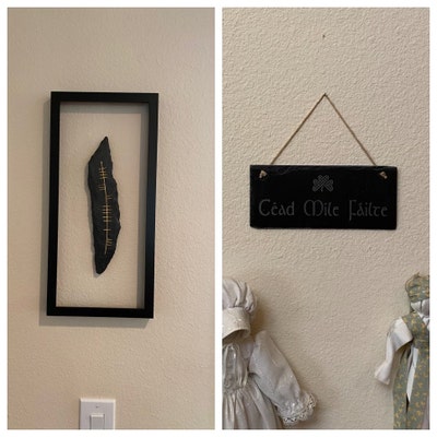 Irish Welcome Slate Sign porch Welcome Sign Irish Hand Made Slate ...