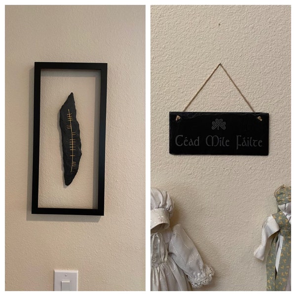 Irish Welcome Sign - Céad Mile Fáilte - Slate Sign-porch Welcome Sign ...