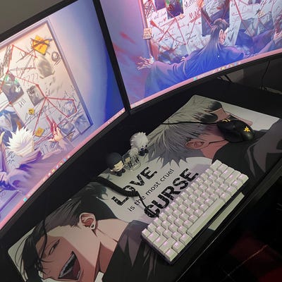 Jujutsu Kaisen Desk Mat Satoru Gojo, Suguru Geto Inspired Anime Theme ...