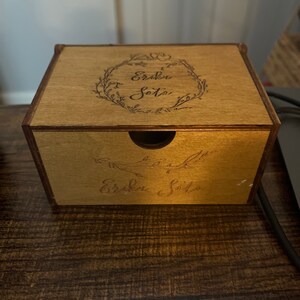 Custom Memory Wooden Laser Engraved Box Christmas Gift - Etsy