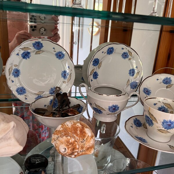 Vintage Blue Ridge Southern Pottery Square Trinket Box Made in the USA ...