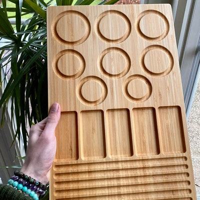 Wooden Mala Bead Design Board and Wooden Bracelet Bead Board as a ...