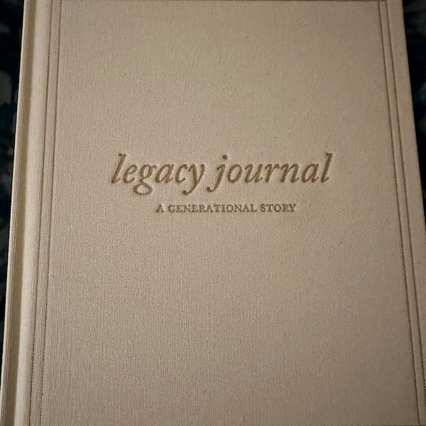 Linen Legacy Journal: Family Tree, Guided Prompts, Grandparent Gift - Etsy