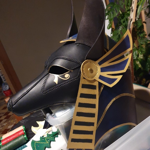 PDF Pattern Leather Anubis Mask With Headpiece - Etsy
