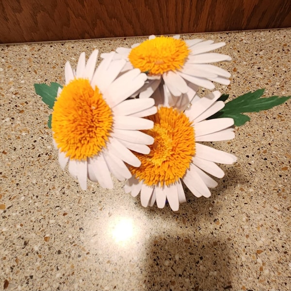 Daisy Mini Paper Flower Digital File | PNG | SVG | PDF |dxf | Paper ...