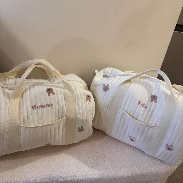 Nursery Bag | Matching Mama & Baby Bag | Newborn Hospital Organiser ...