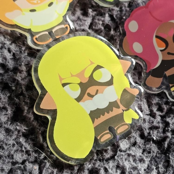 Splatoon Buttons LARGE - Etsy
