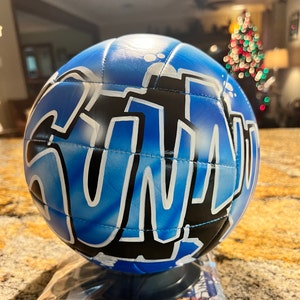 Custom Volleyball Hand Painted Ball Unique Personalized Sports - Etsy