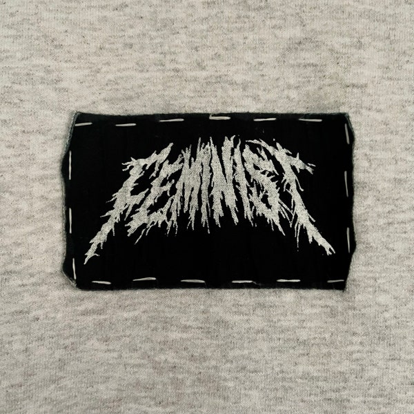 FEMINIST Black Metal PATCH - Etsy