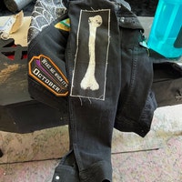 Humerus, Arm Bone, Patch, Upper Arm Bone, Cloth Patch, DIY, Punk Patch ...