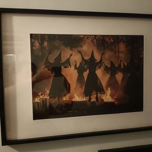 Dancing Witches Wall Art Fire Witches in Gothic Painting, Enchanting ...