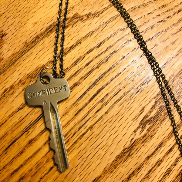 Stamped Key Necklace - YOU Choose the Key and Necklace! - Multiple ...